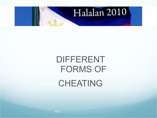 Different forms of Cheating | PPT