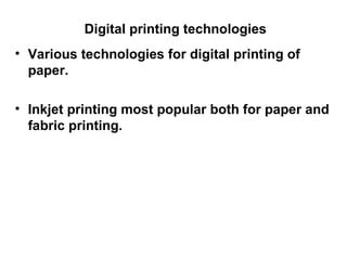 3. digital printing technologies | PPT