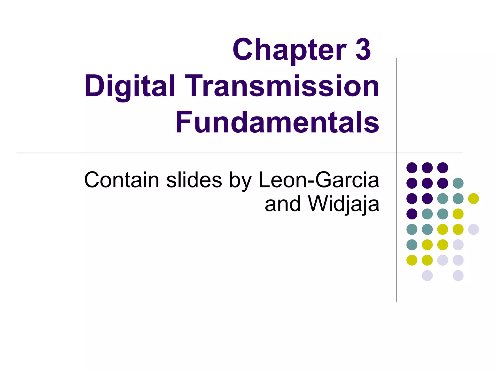 Digital Transmission Fundamentals | PPT | Digital Audio | Computer Software and Applications