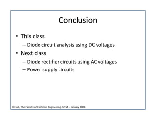 3-Diode Circuit Analysis_v2.pdf Electronics Course | PDF