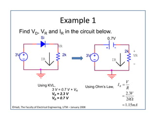 3-Diode Circuit Analysis_v2.pdf Electronics Course | PDF