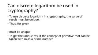 Algorithms for Discrete Logorithms .pptx