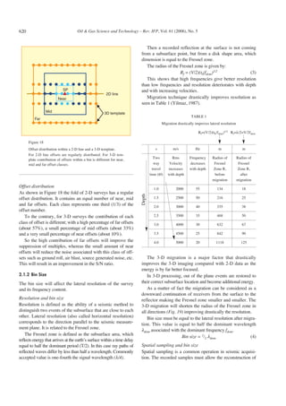 3 d land seismic surveys definition of geophysical parameter | PDF