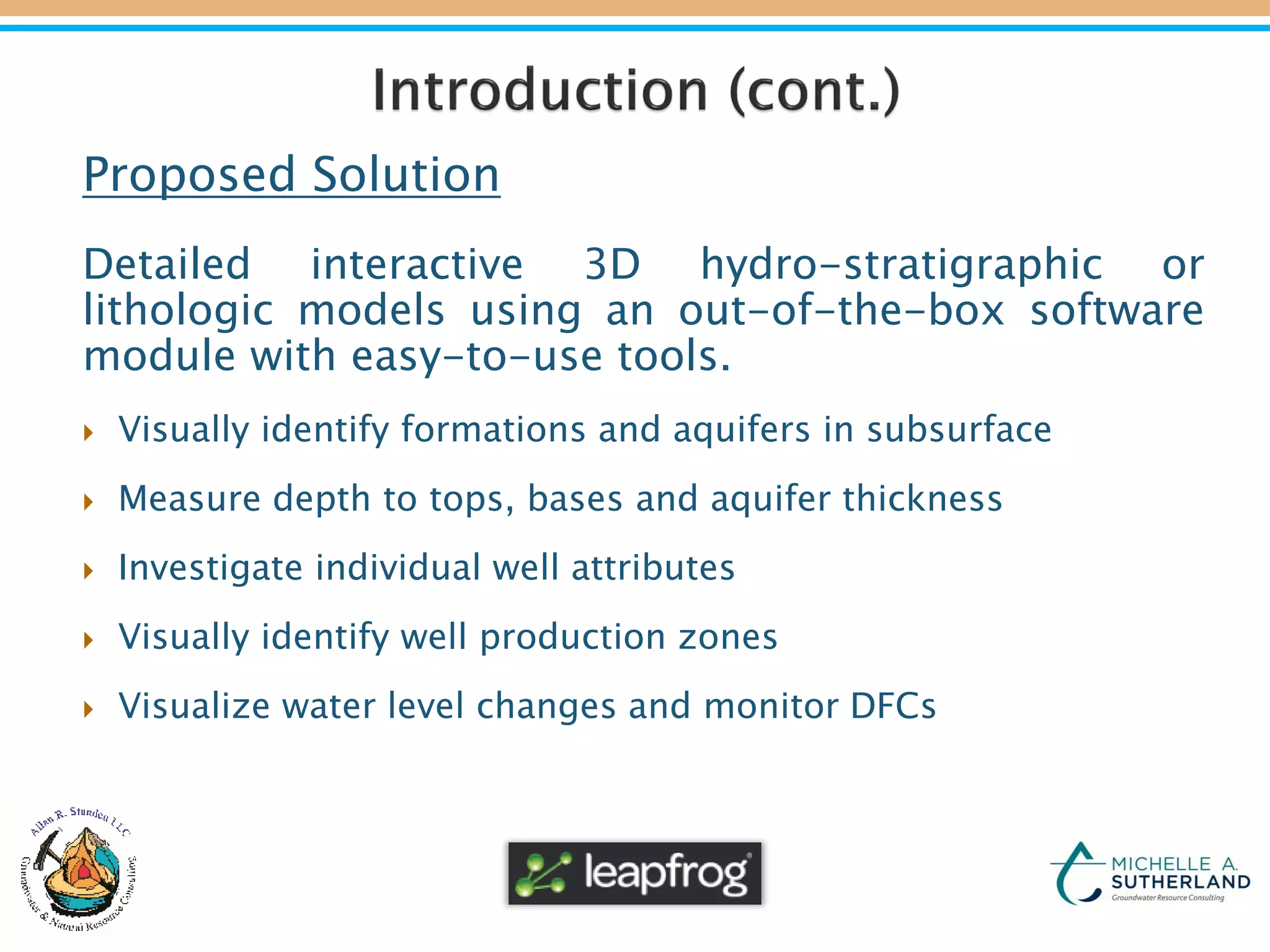 Interactive 3d Geological Models For Daily Operations Permitting And