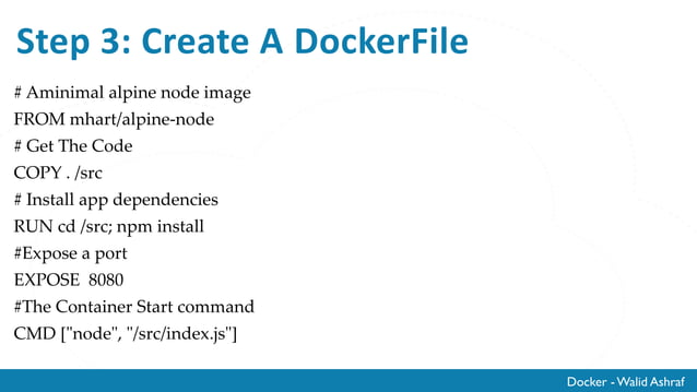 dockerizing web application | PPT