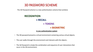 3D Password | PPTX