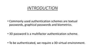 3D Password | PPTX