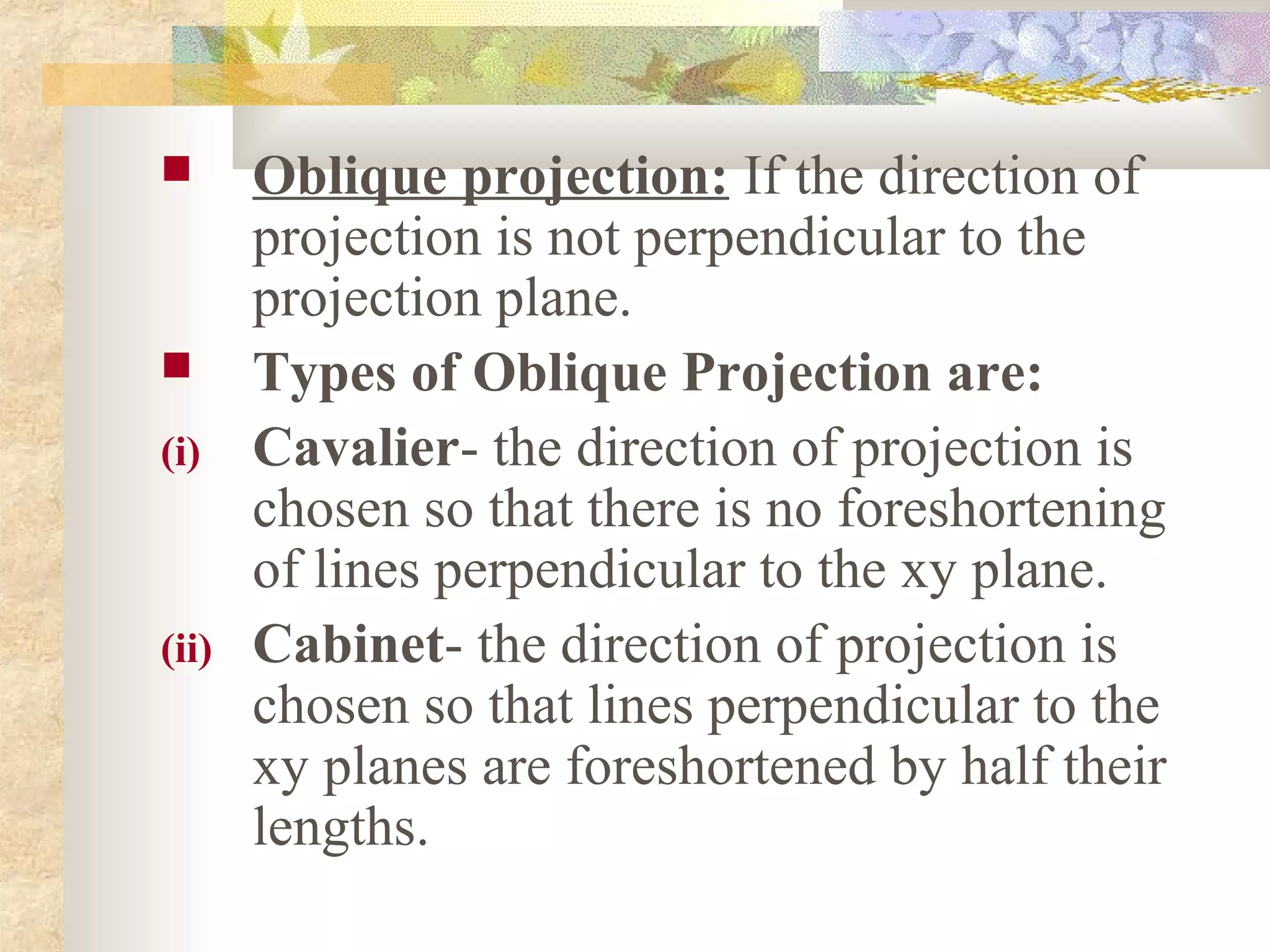 3 d projections | PPT