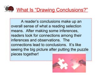 3 - drawing conclusions & making inferences | PPT