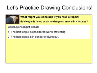3 - drawing conclusions & making inferences | PPT
