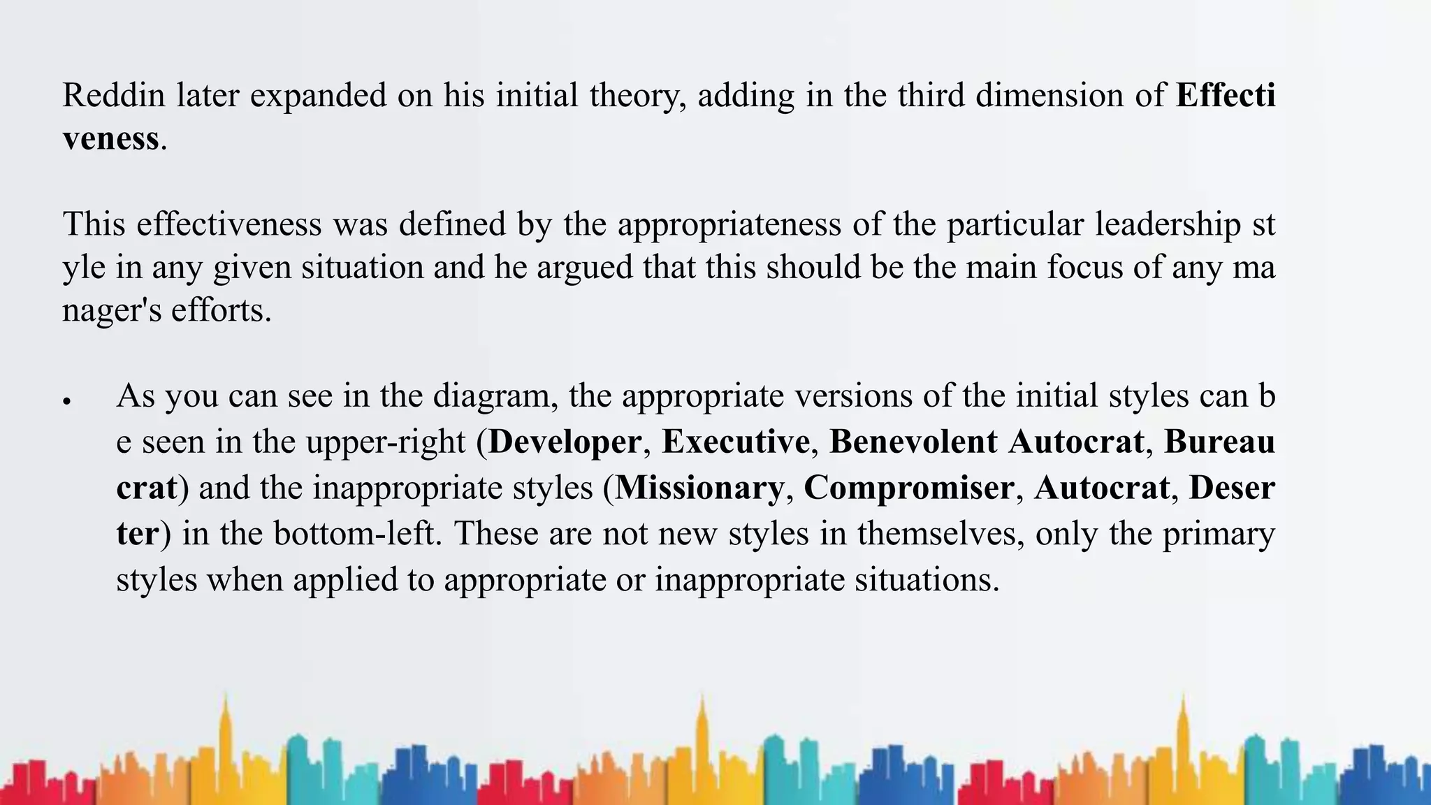 3-D Reddins leadership model | PPTX