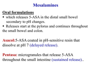 3- Drugs used in inflammatory bowel disease.ppt