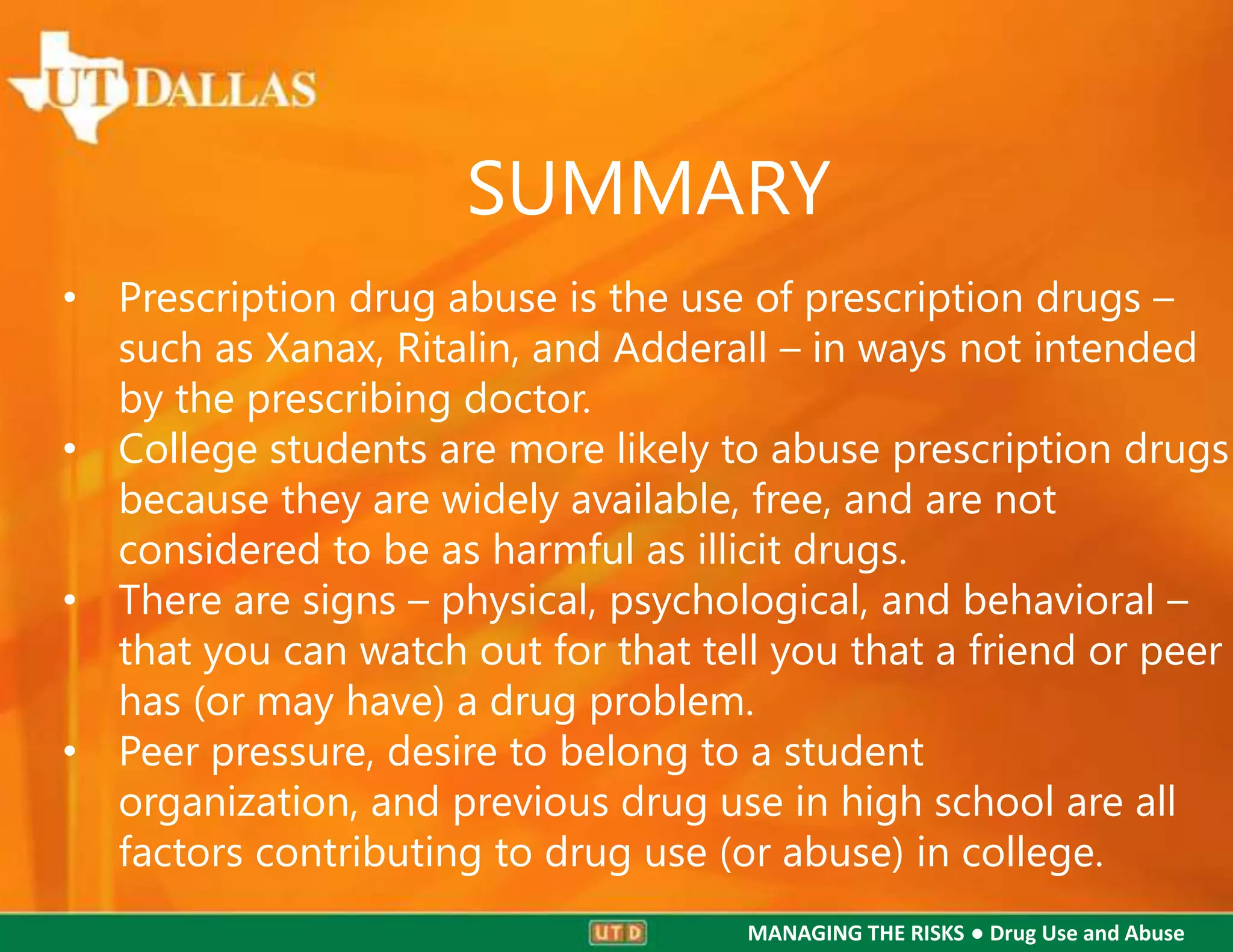 3 Drug Use and Abuse - Risk Management 3 | PPTX | Illegal Drugs ...