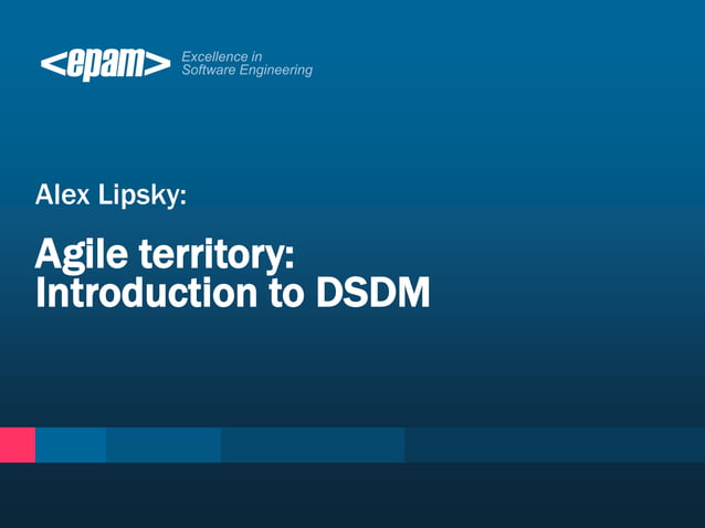 Lviv PMDay: Олександр Ліпський & Анна Лазор Introduction to DSDM framework | PPTX | Computer ...