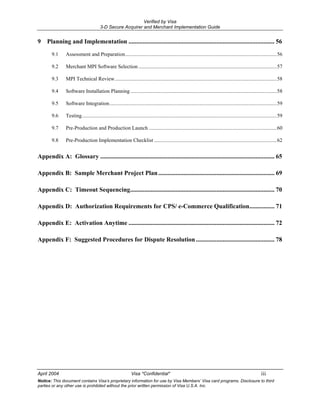 3-D Secure Acquirer and Merchant Implementation Guide | PDF