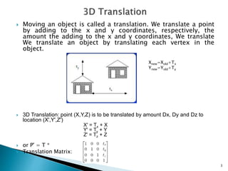 3 d transformation | PPT