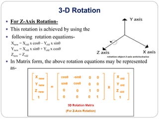 3 d transformation | PPT | Free Download