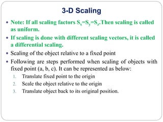 3 d transformation | PPT