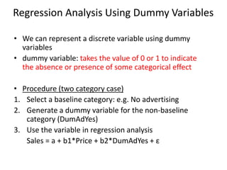 Dummy Variable Regression Analysis | PPTX