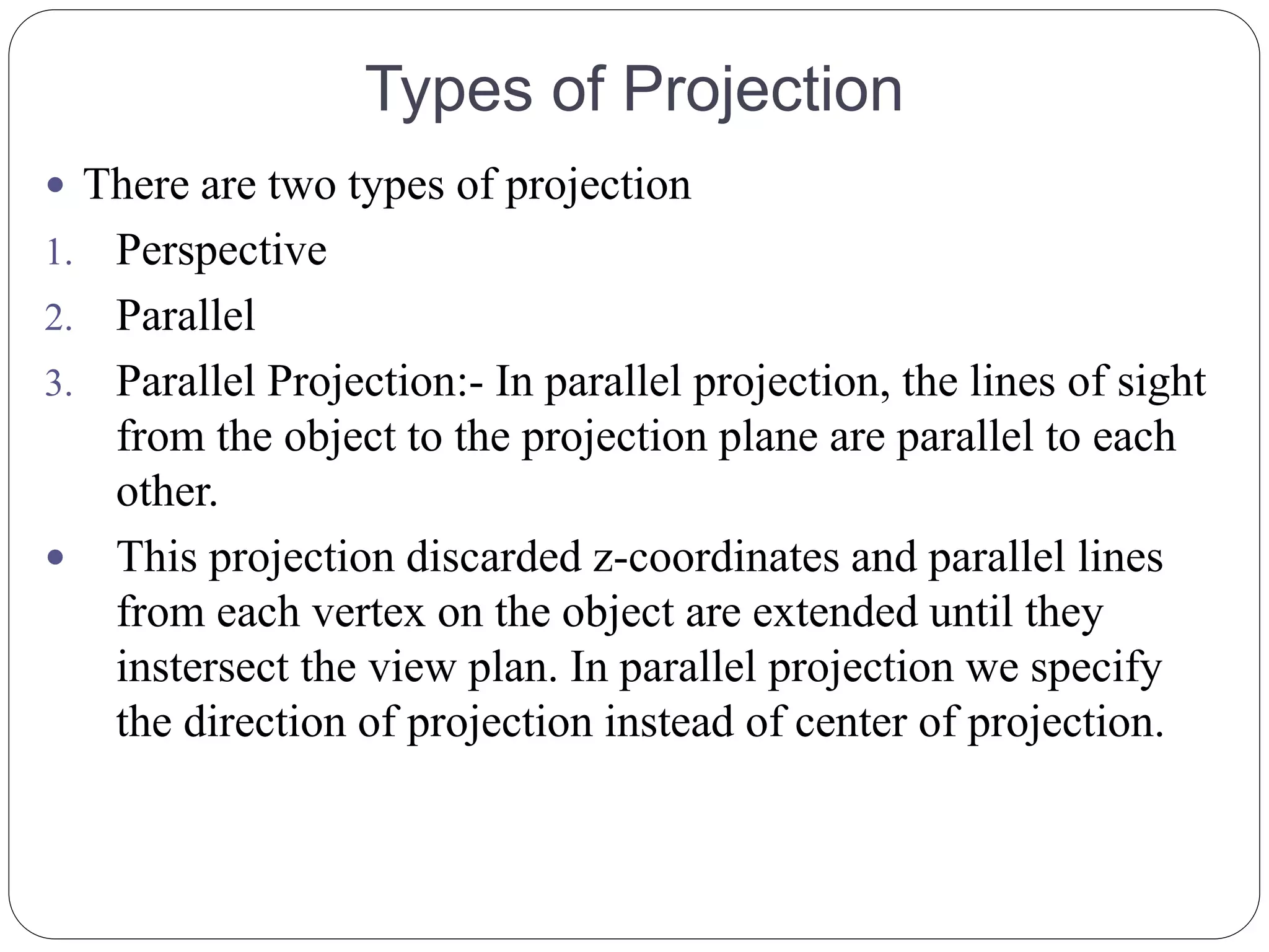 3 d viewing projection | PPTX