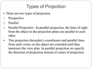 3 d viewing projection | PPTX