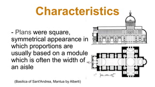Renaissance Architecture Characteristics