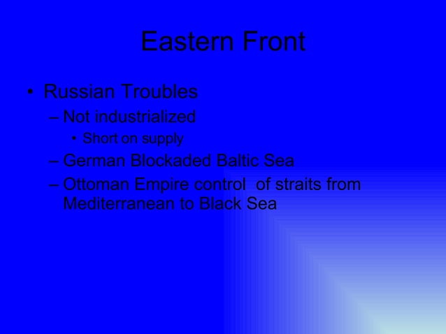 3. Eastern Front And The Treaty Of Versailles | PPT