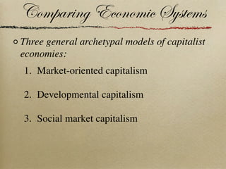 Economic Systems and Welfare States | PDF