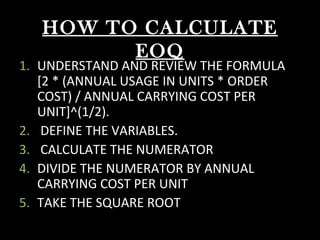 3...economic order quantity | PPT