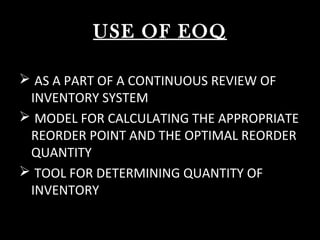 3...economic order quantity | PPT