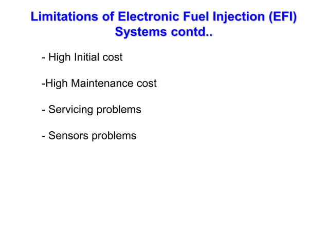 EFI system | PPT | Auto Technology | Automotive