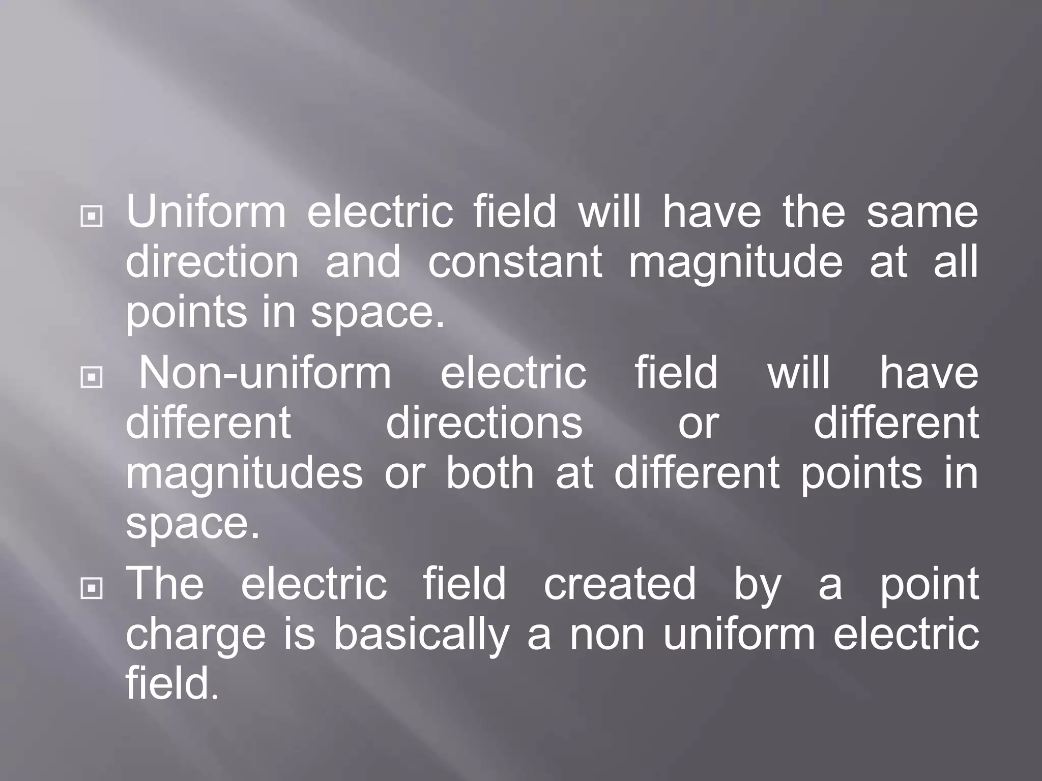ELECTRIC FIELD | PPTX