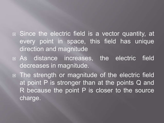 ELECTRIC FIELD | PPTX