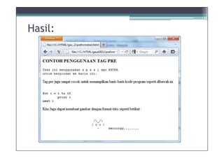 3.elemen dasar html (ok) | PPT