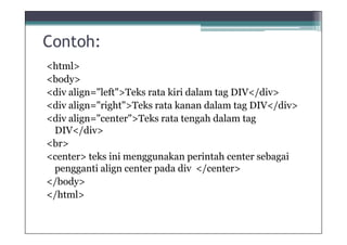 3.elemen dasar html (ok) | PPT