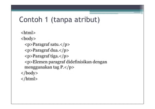 3.elemen dasar html (ok) | PDF