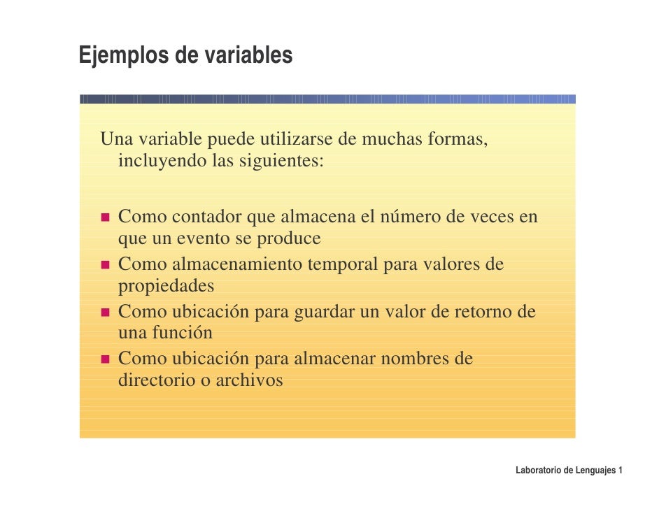 Elementos del lenguaje variables y estructuras de datos