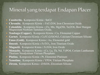 Endapan Placer | PPTX