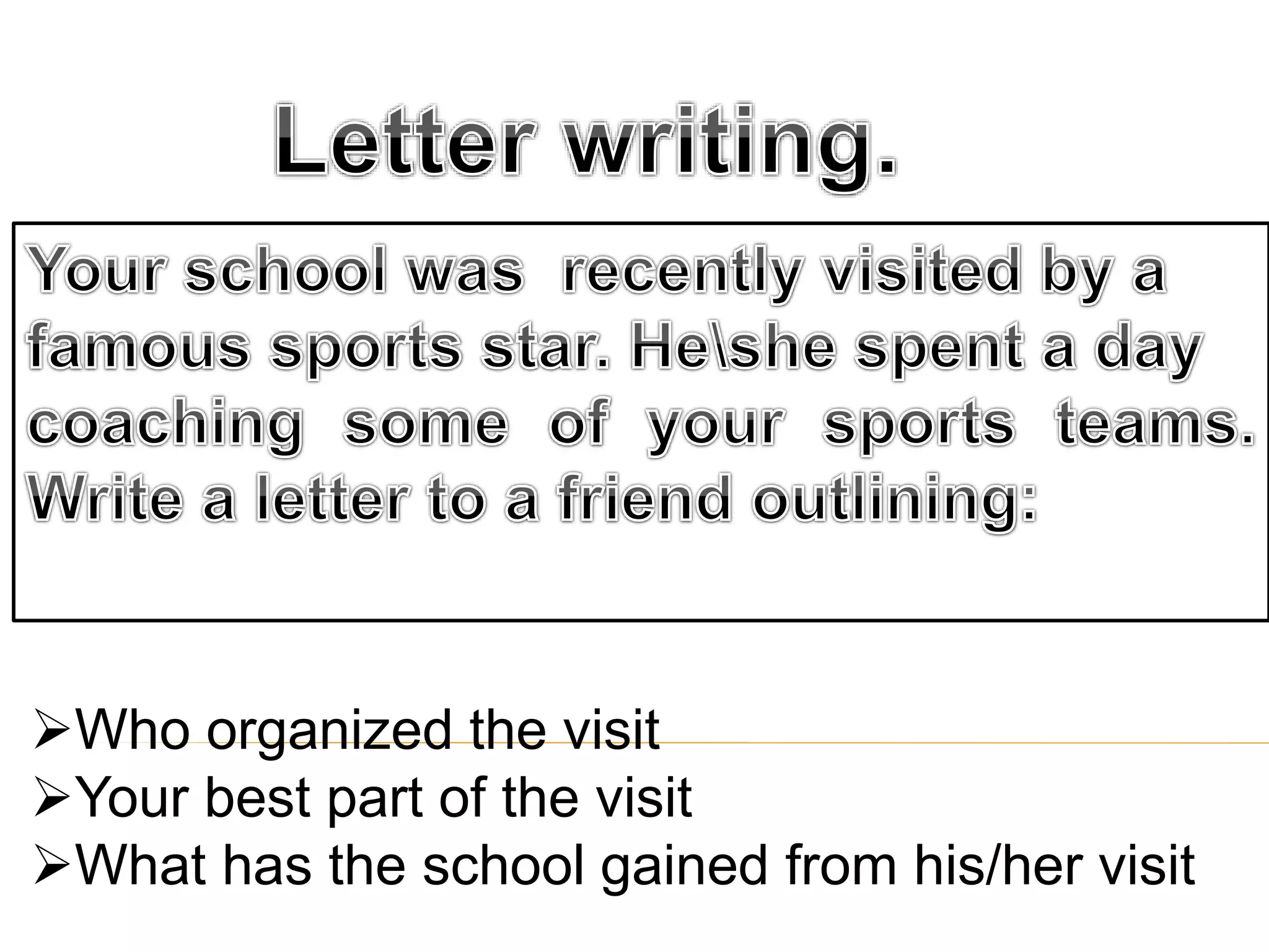 Descriptive Letter 3 | PPT