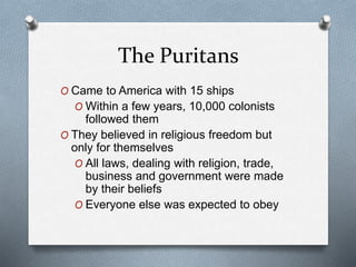 English Colonies are Created | PPTX