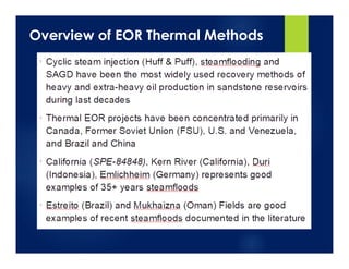 thermal methods for eor recovery | PDF