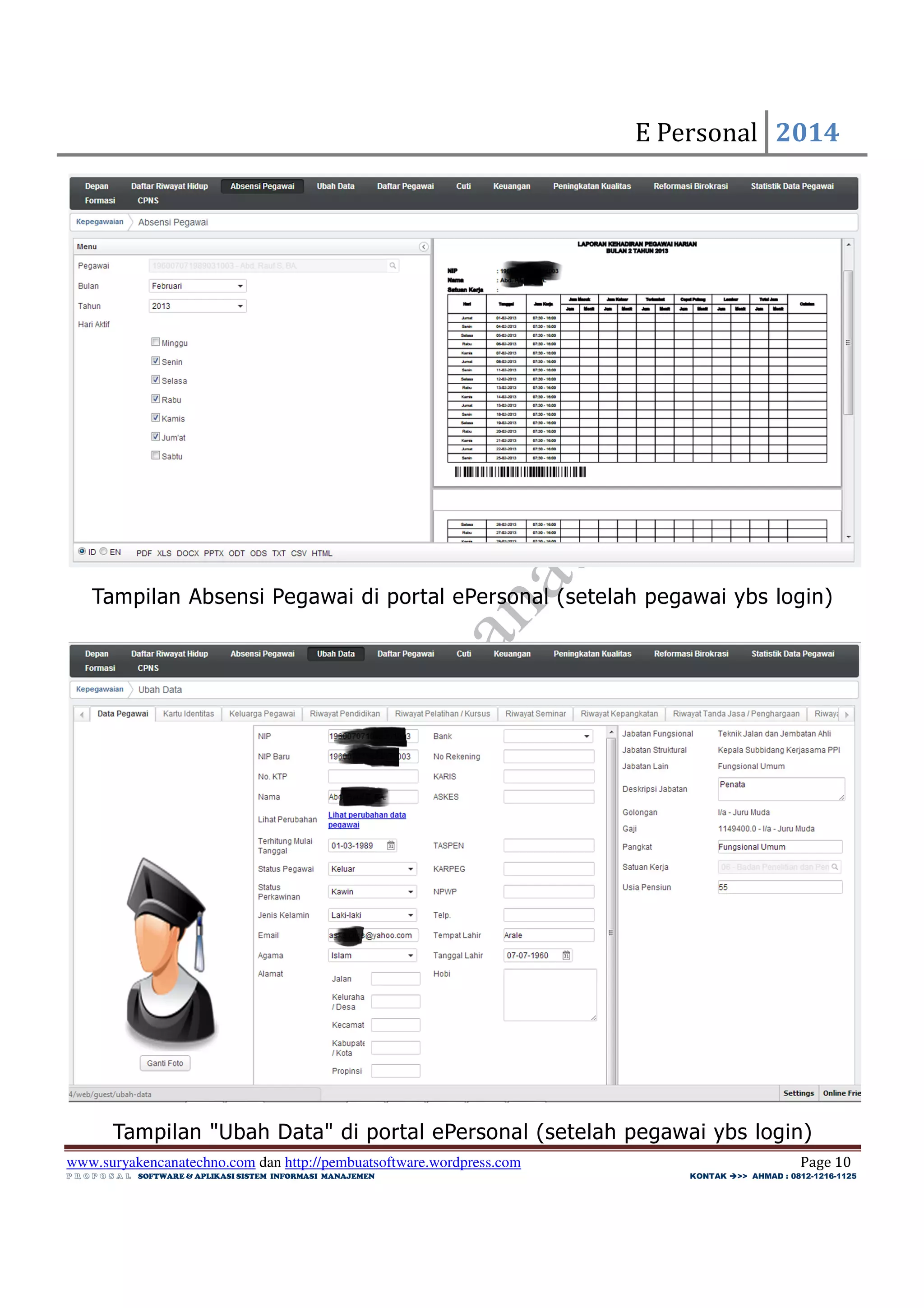 3 e personal-simpeg-proposal penawaran software aplikasi sistem ...