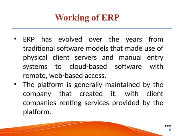Intro. to Enterprise Resource Planning (ERP) | PPTX | Cloud Computing | Internet