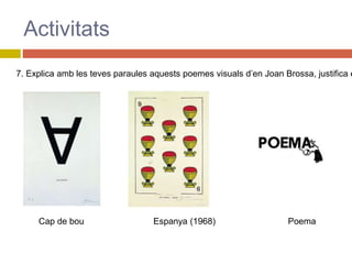 3 ESO - Visual i Plàstica - Joan Brossa | PPTX