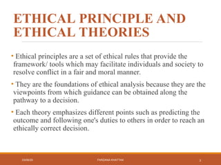 3-ETHICAL PRINCIPLES & THEORIES.ppt kmu bsn | PPT