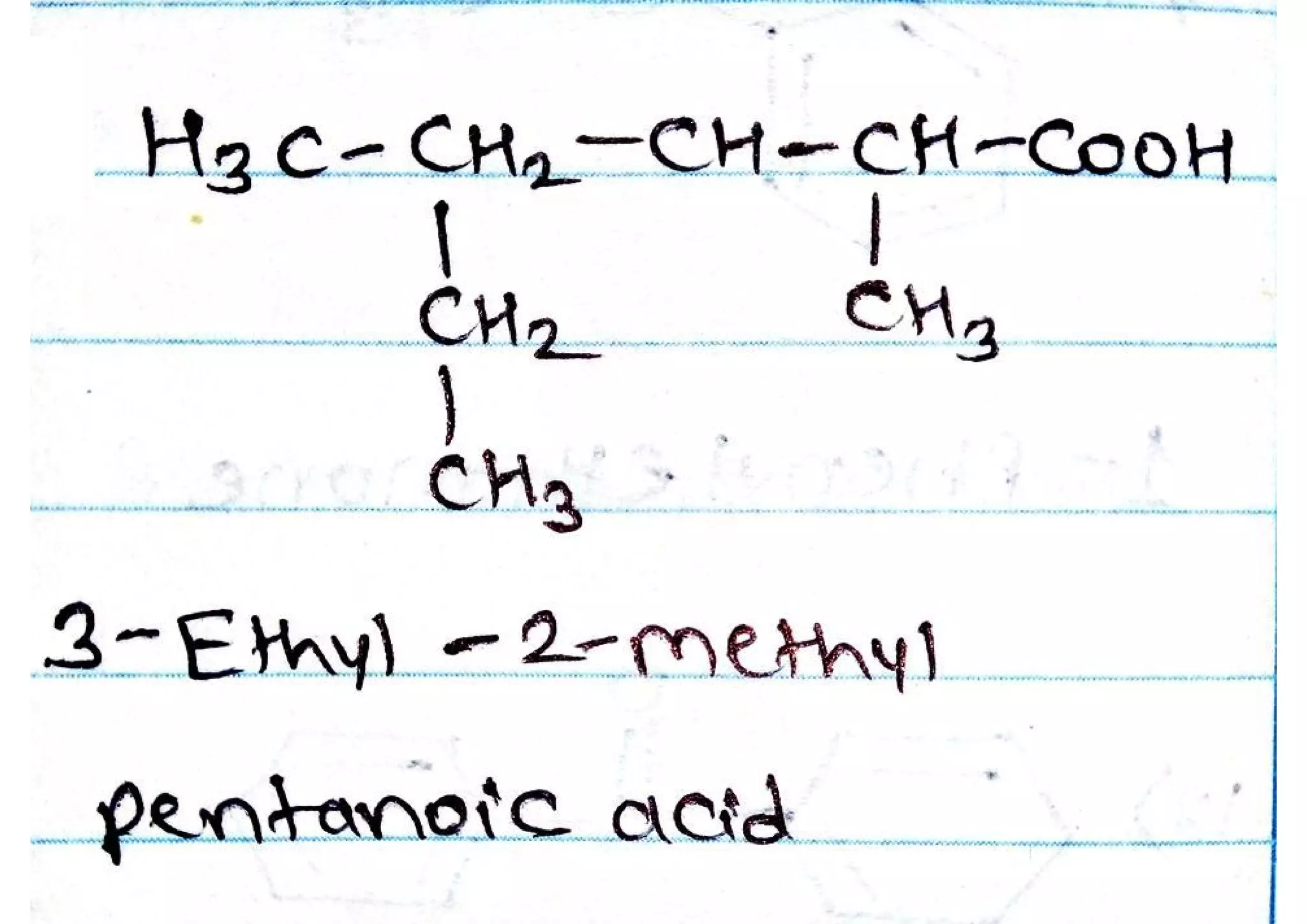 3-Ethyl-2-methyl pentanoic acid | PDF
