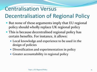 3 eu regional policy | PPTX