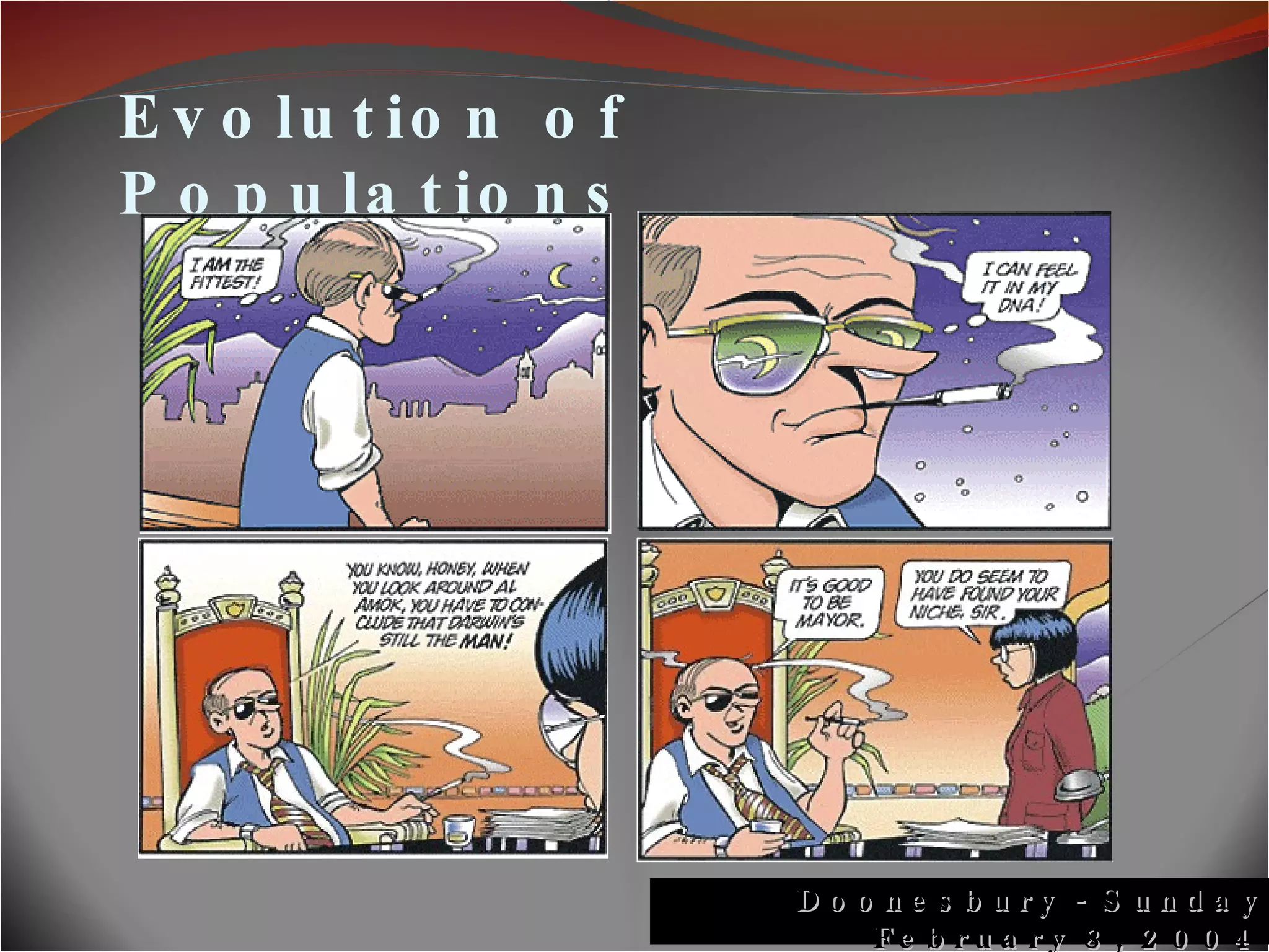 Evolution Of Populations | PPT