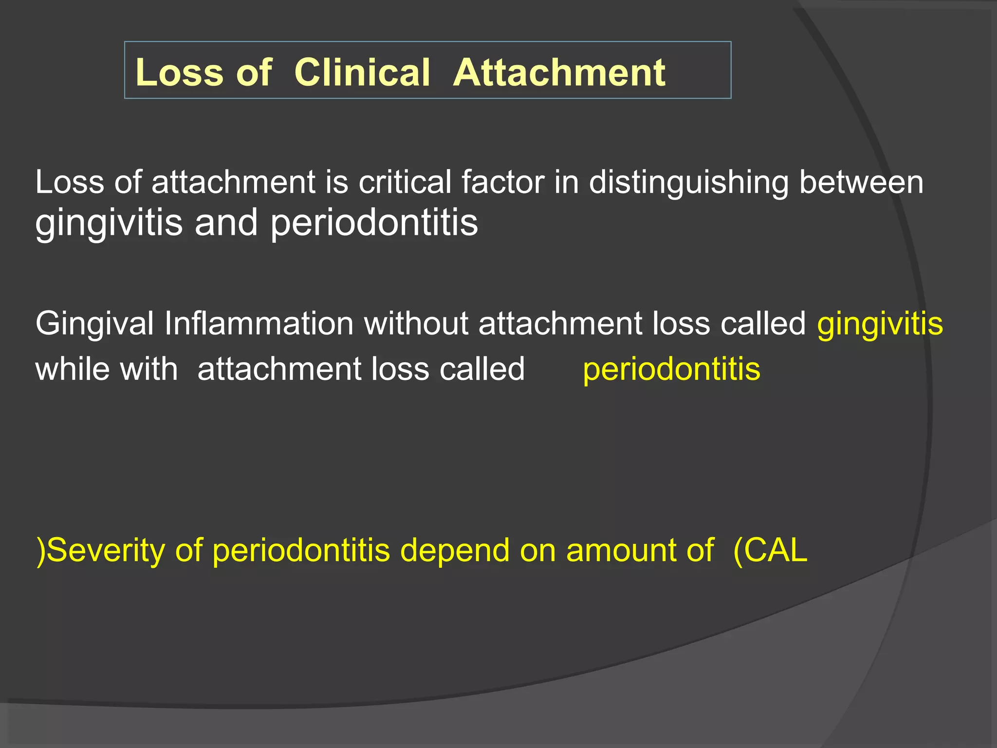 Periodontal examination and diagnosis | PPT