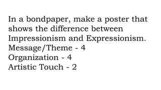 Music Grade 10 - Quarter 1 Expressionism | PPTX